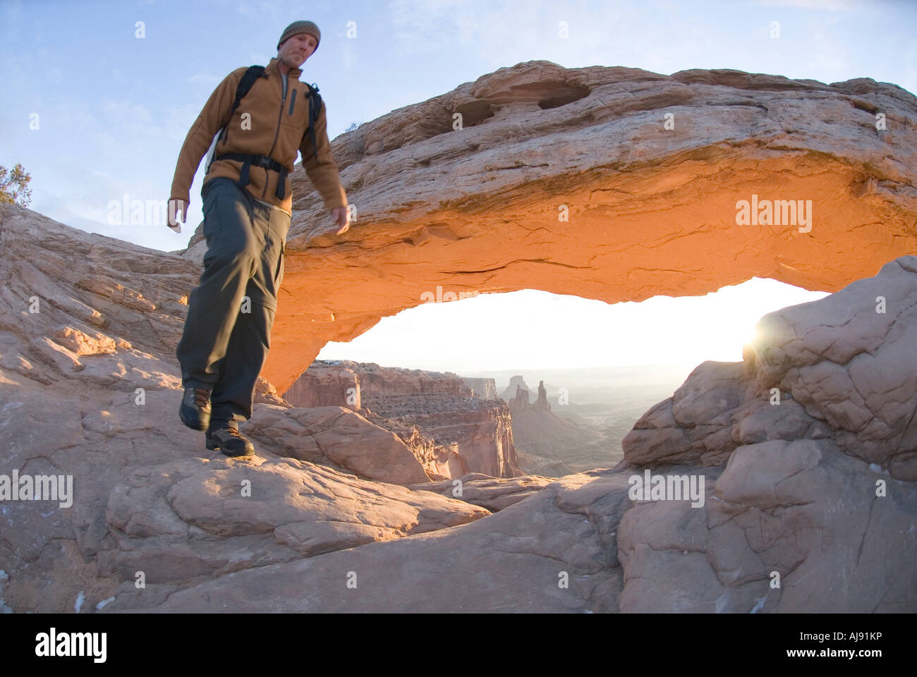 Man and arch hi-res stock photography and images - Alamy