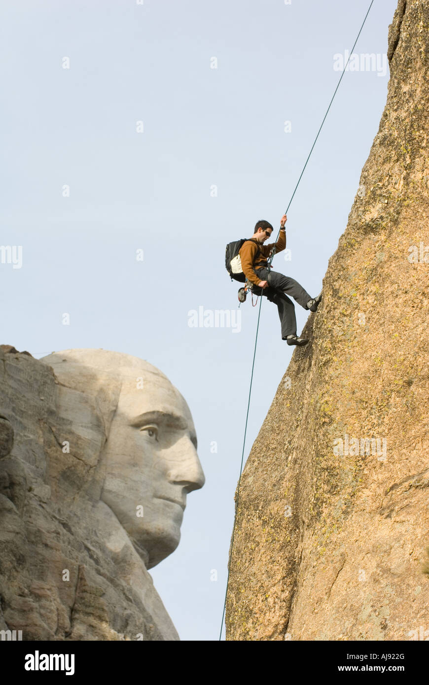 Climbing mount rushmore hi-res stock photography and images - Alamy