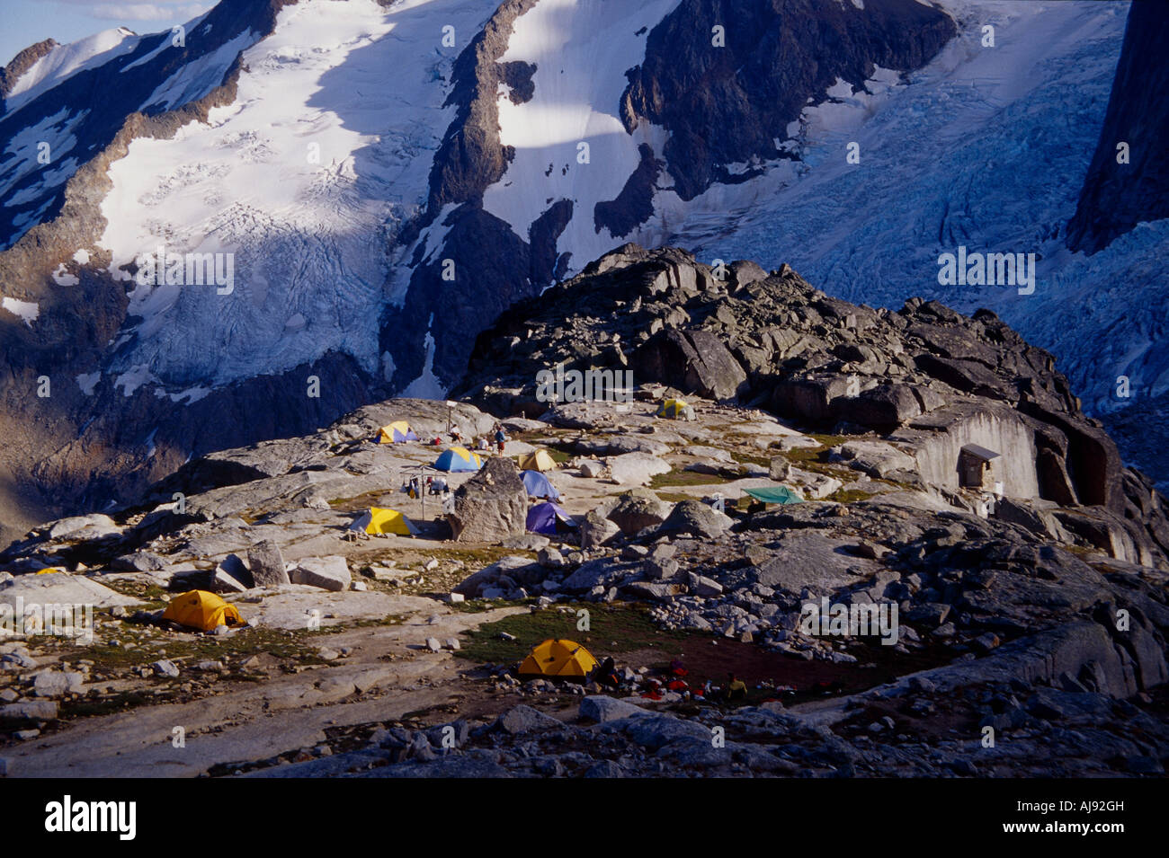 Tents, Bugaboos, Canada Stock Photo - Alamy