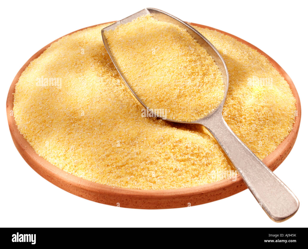 YELLOW MAIZE POLENTA FLOUR Stock Photo - Alamy