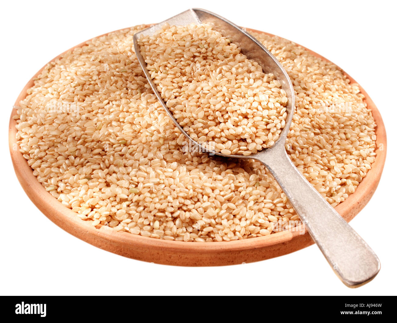 BROWN SHORT GRAIN RICE Stock Photo - Alamy