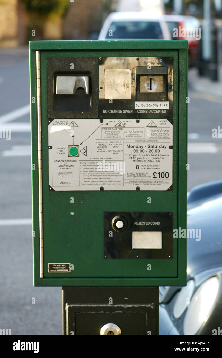 Parking meter in London Stock Photo - Alamy
