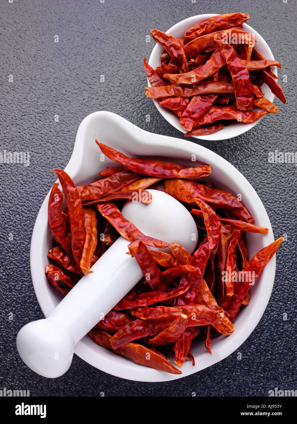 Dried chillies overhead hi-res stock photography and images - Alamy