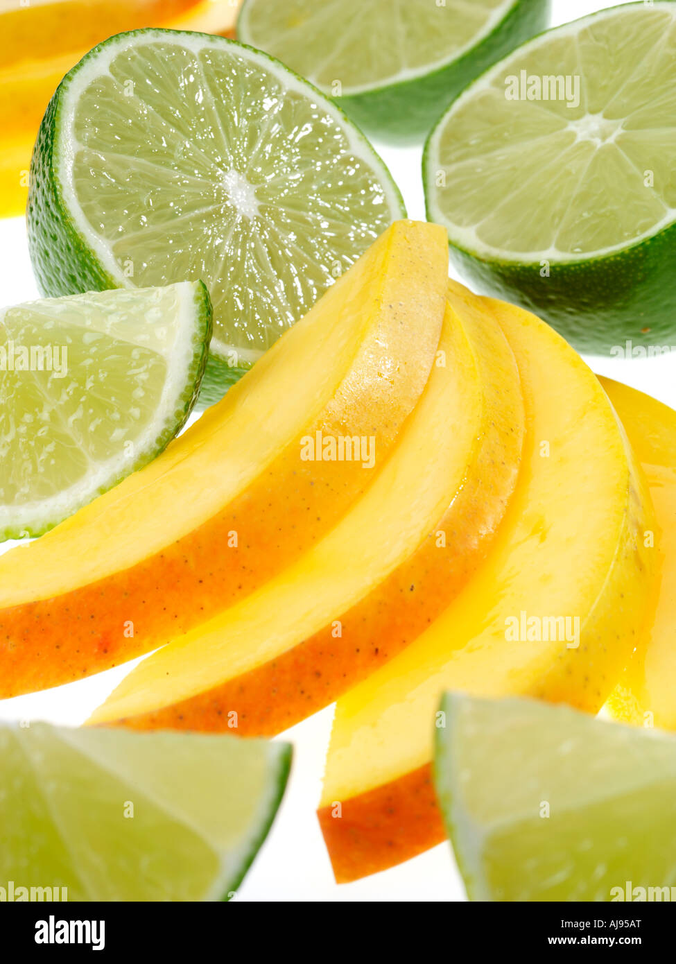 MANGO AND LIMES Stock Photo - Alamy