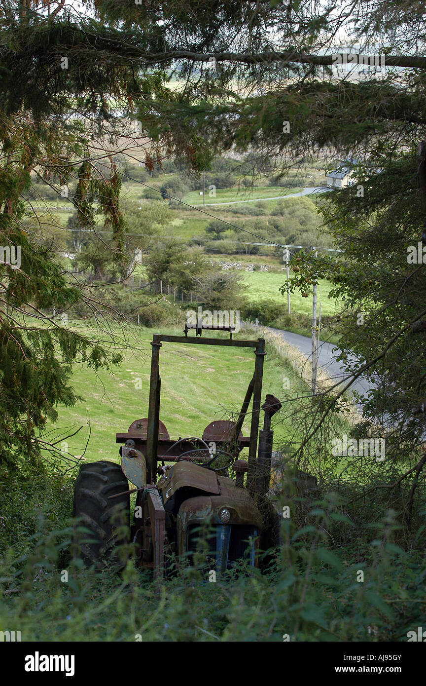 An old forgotten tractor in county Mayo ireland Stock Photo - Alamy