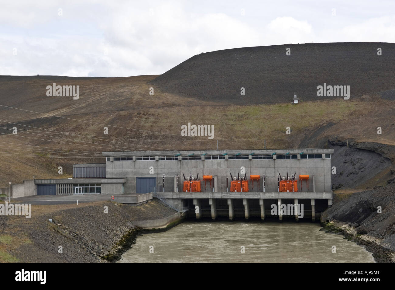 Sigalda power station in Iceland Stock Photo - Alamy