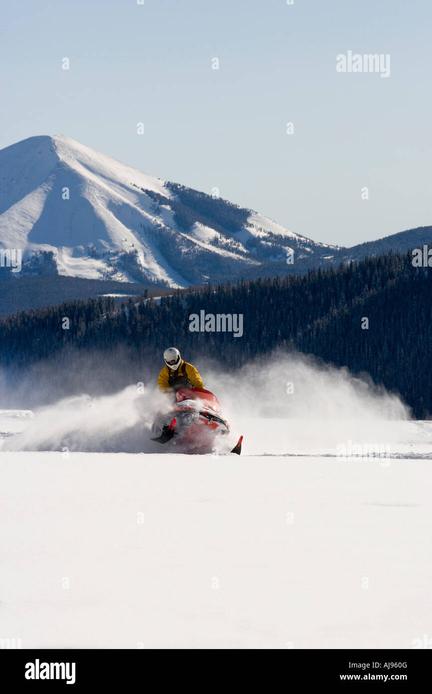 Snowmobiling in colorado hi-res stock photography and images - Alamy