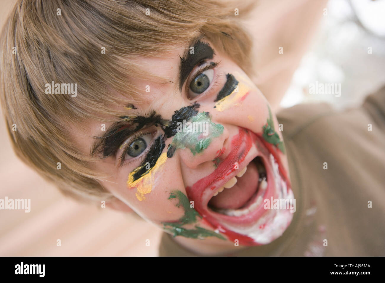 Boy making scary face hi-res stock photography and images - Alamy