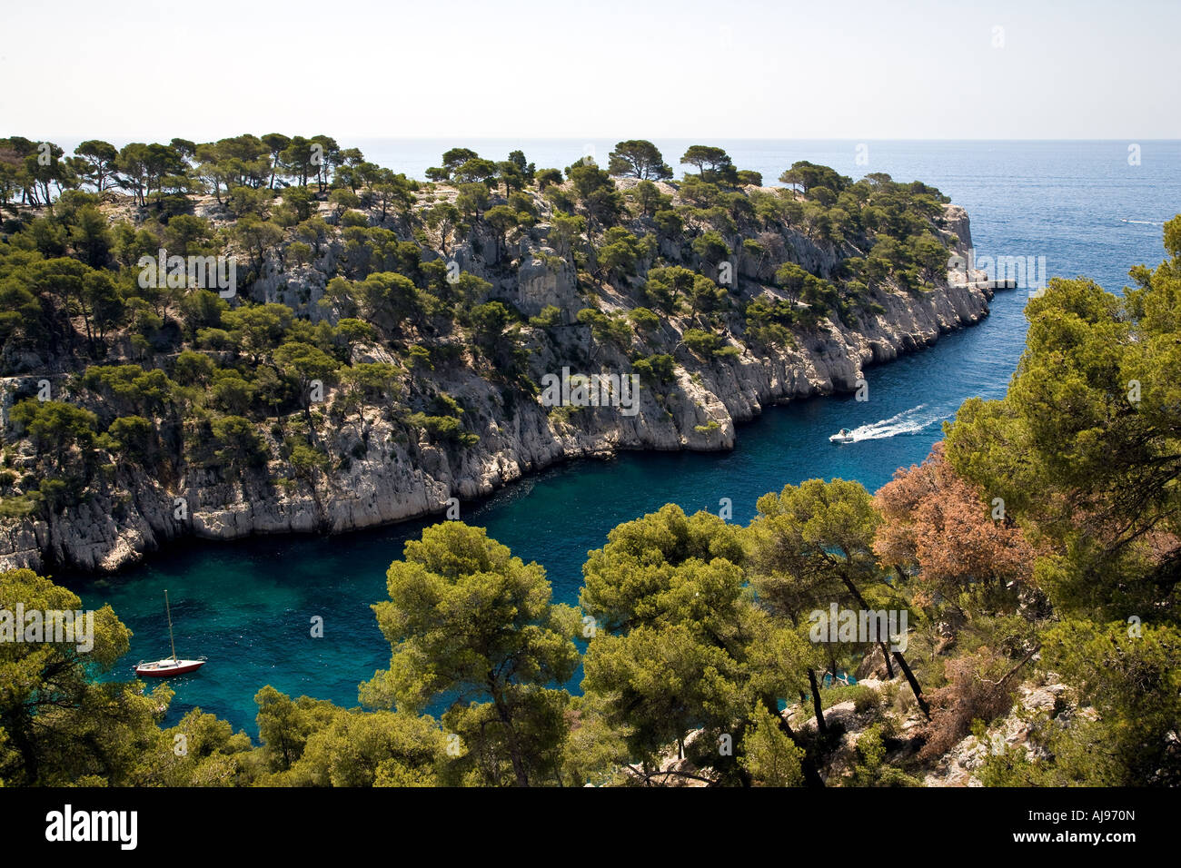 Calanque near Cassis; Port Pin. France Stock Photo - Alamy