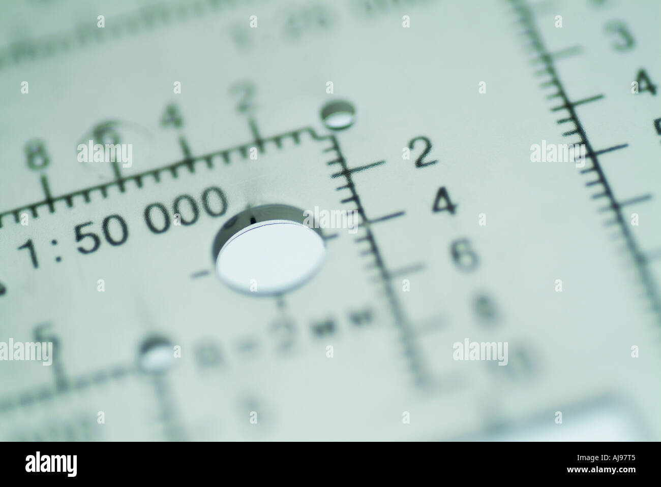 Close up of a plastic drafting template Stock Photo - Alamy