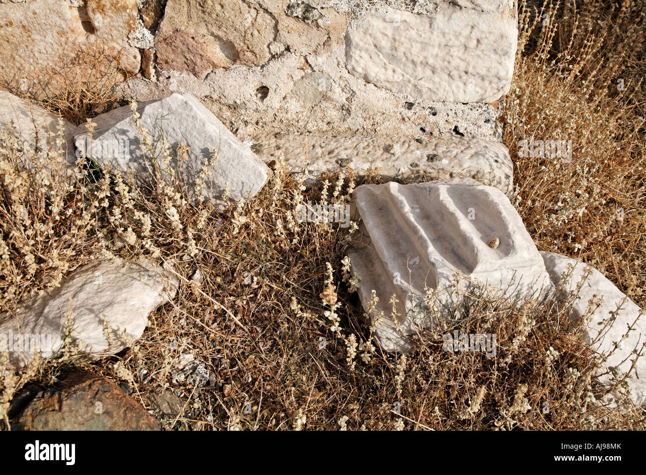 Broken Columns At the Sanctuary Of The Great Gods Samothraki Greek ...