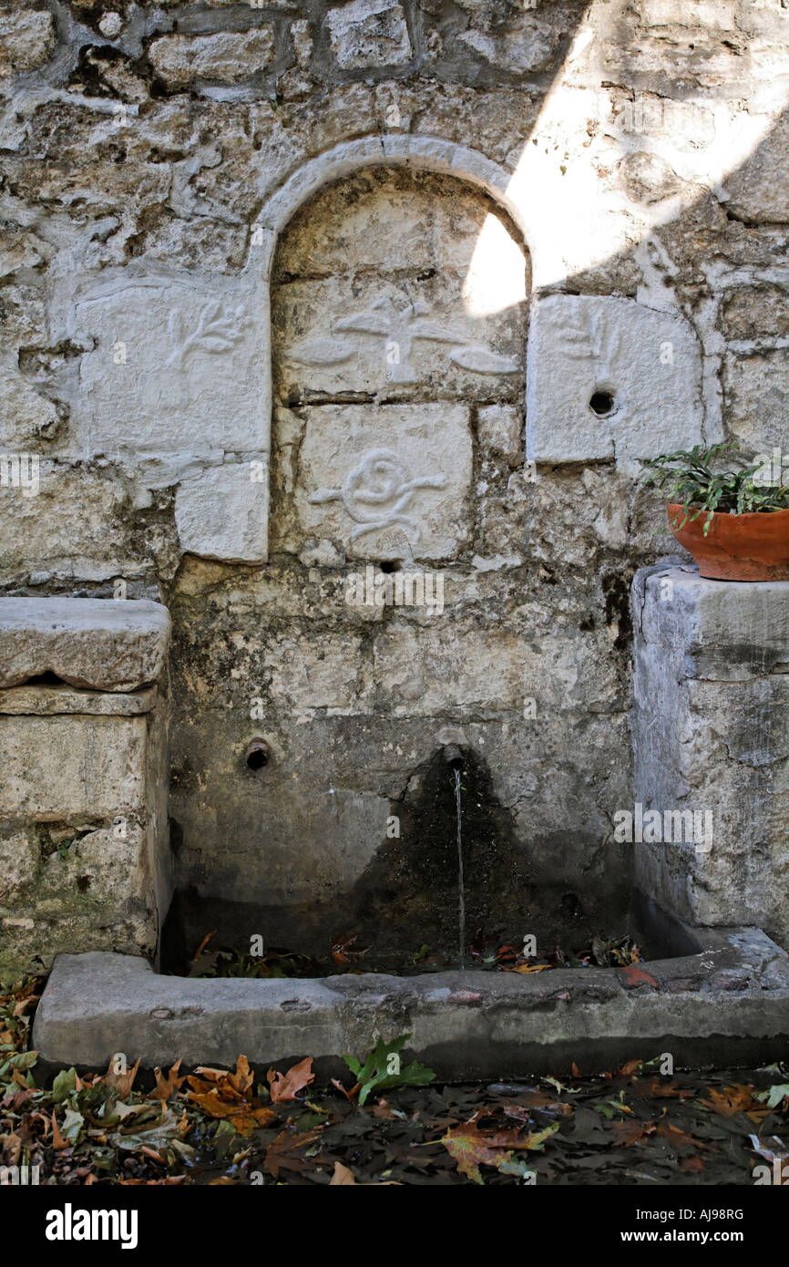 Spring Water Hora Samothraki Greek Islands Greece Hellas Stock Photo ...