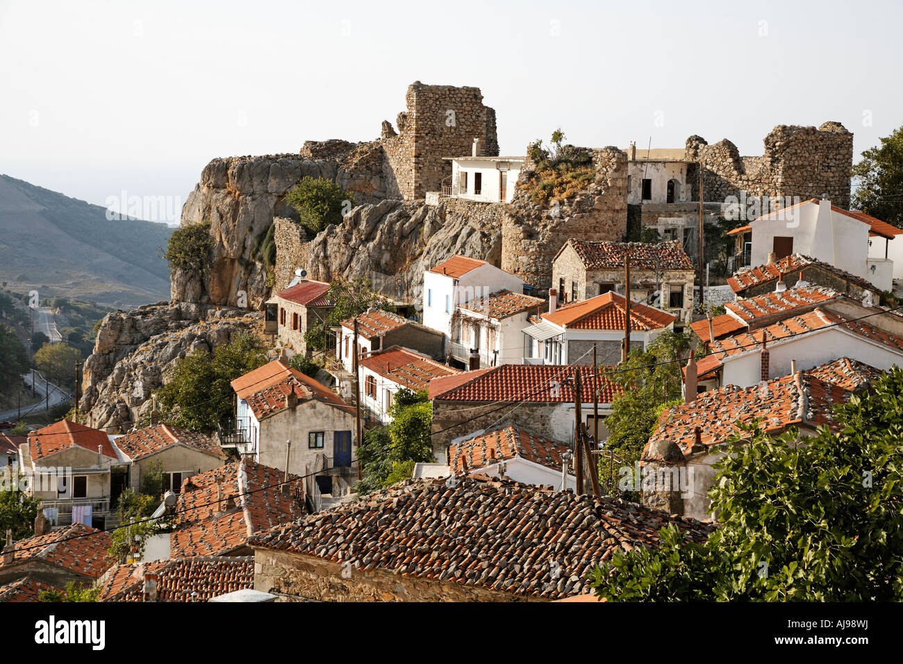 Hora Samothraki Greek Islands Greece Hellas Stock Photo - Alamy