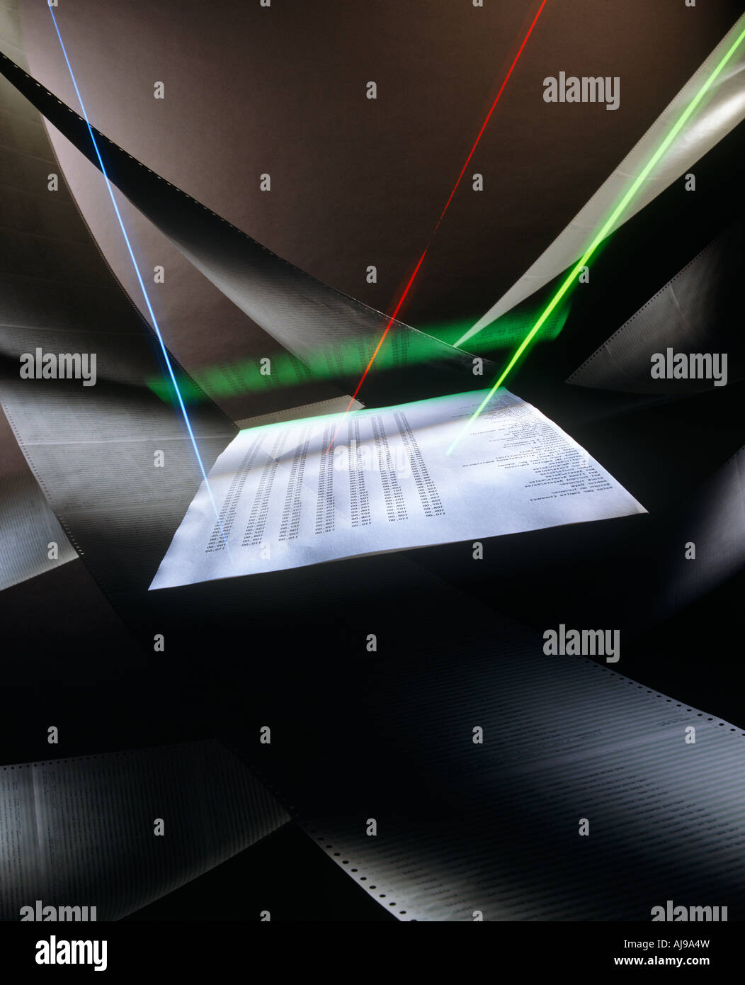 Laser On Paper (simulated Stock Photo - Alamy