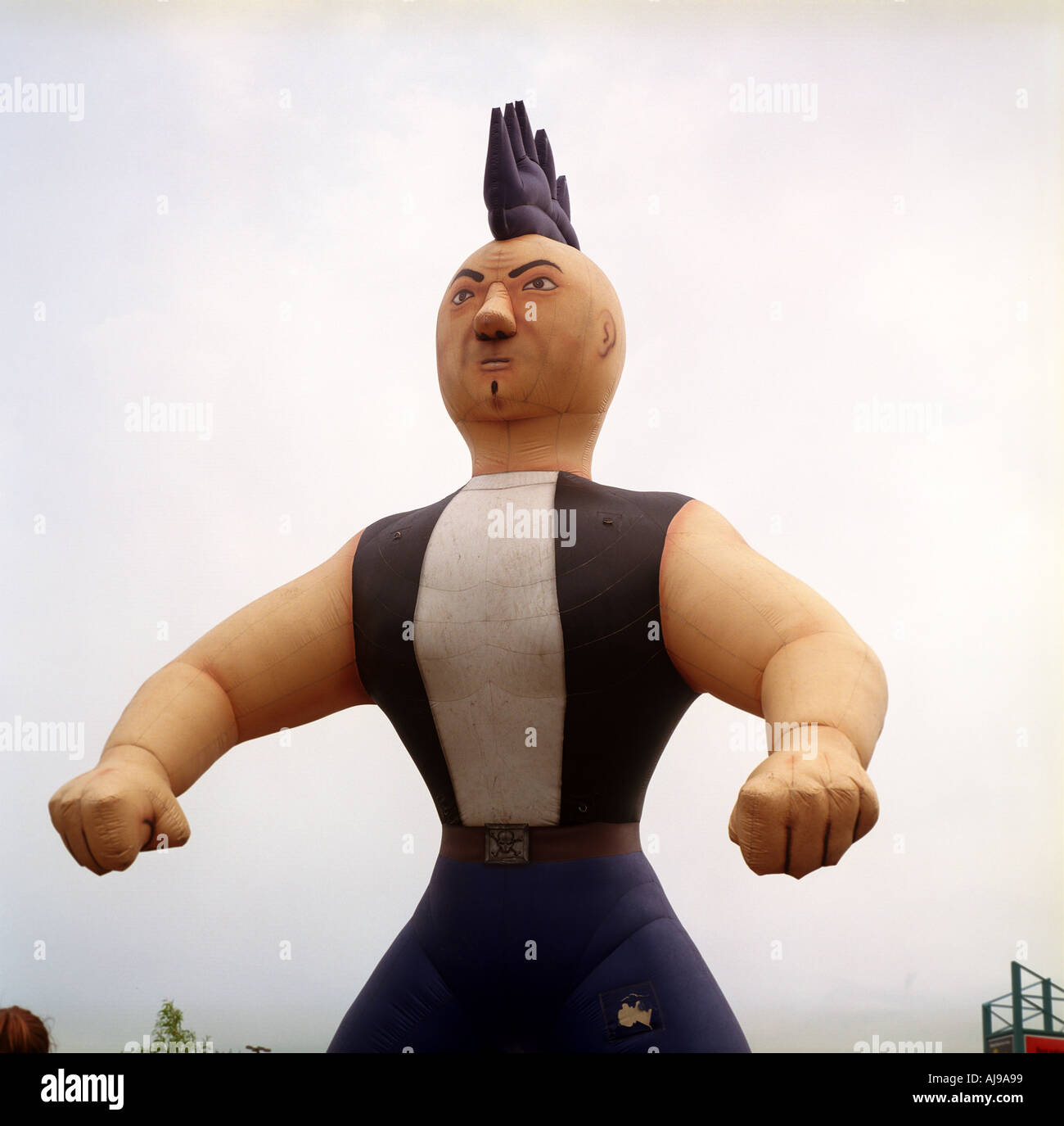 An inflatable punk rocker at a punk festival, Vans Tour,Virginia Beach ...