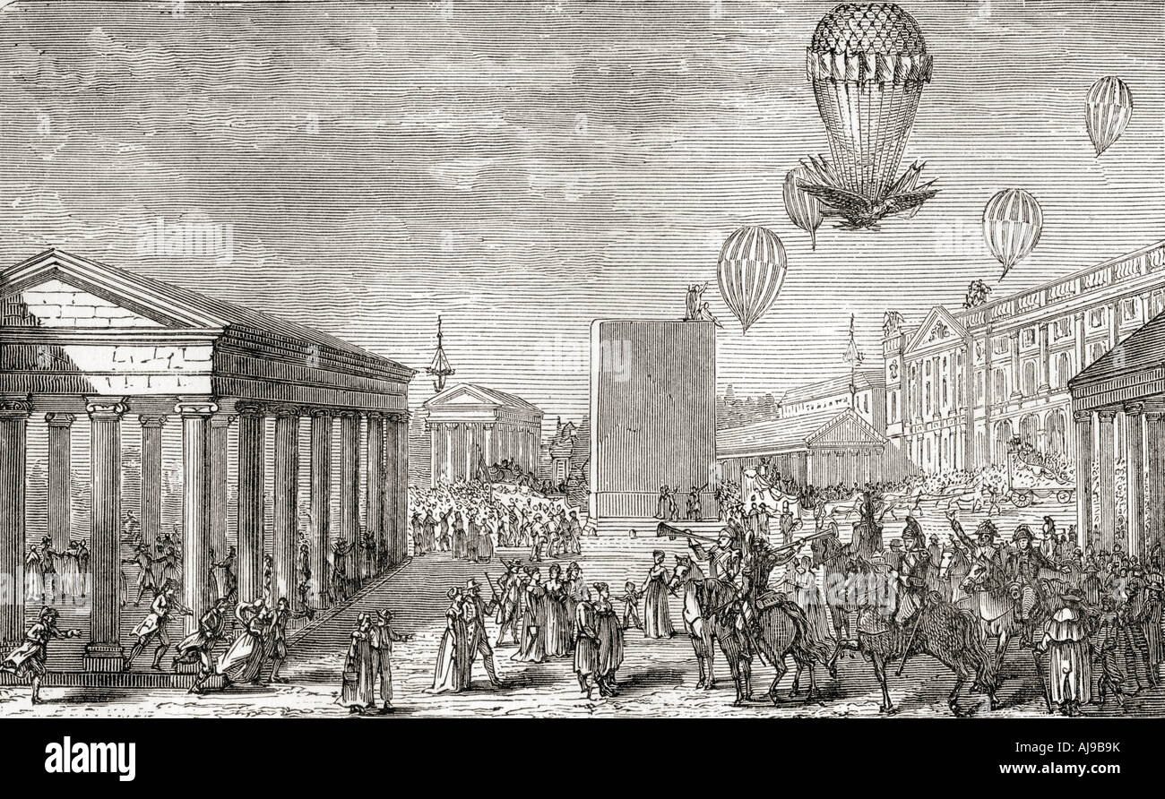 Coronation fete of Napoleon I in Paris, France, 16 December 1804 Stock ...