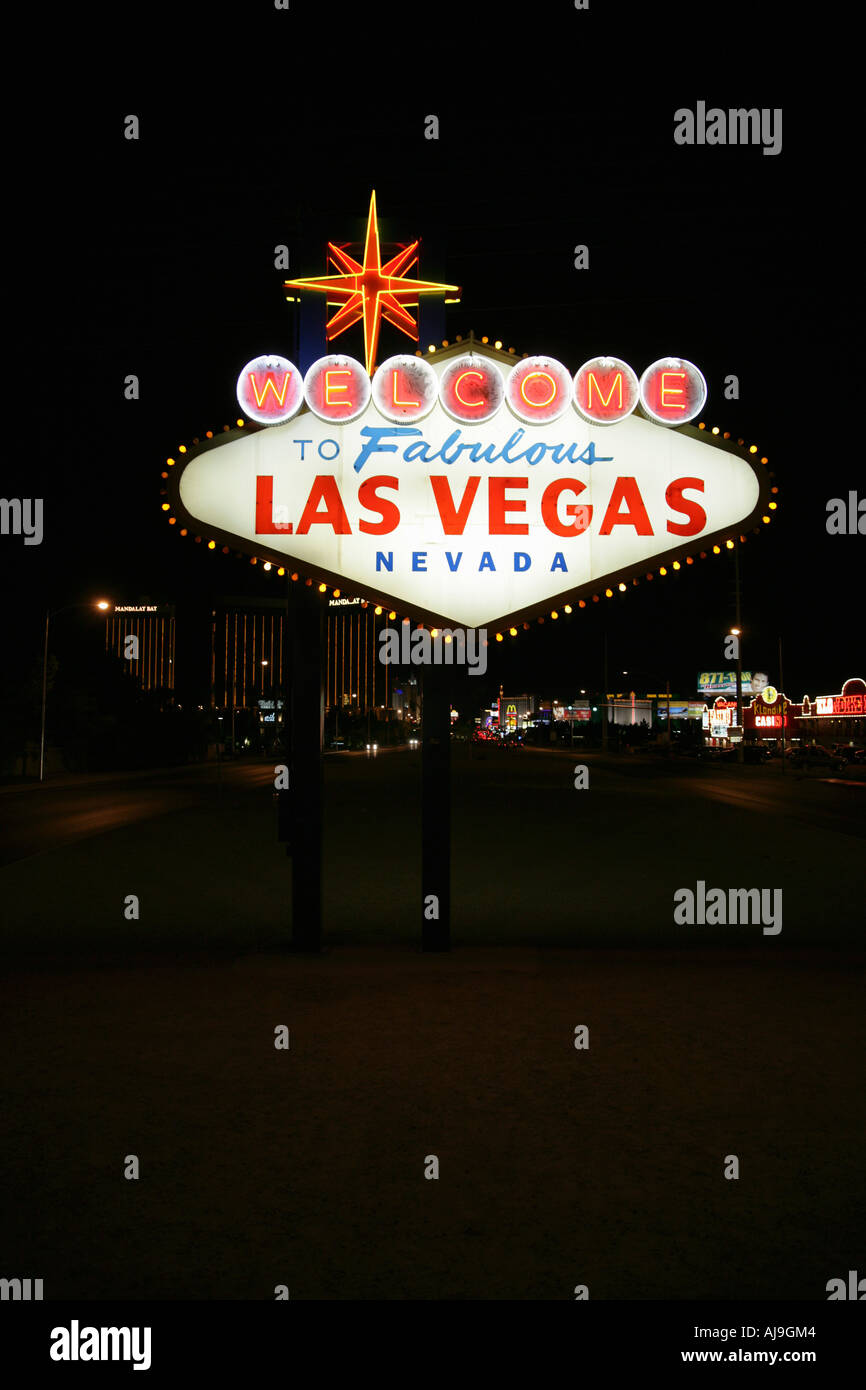 Las Vegas Sign At Night Wallpaper Las Vegas Nevada Stock Photos,