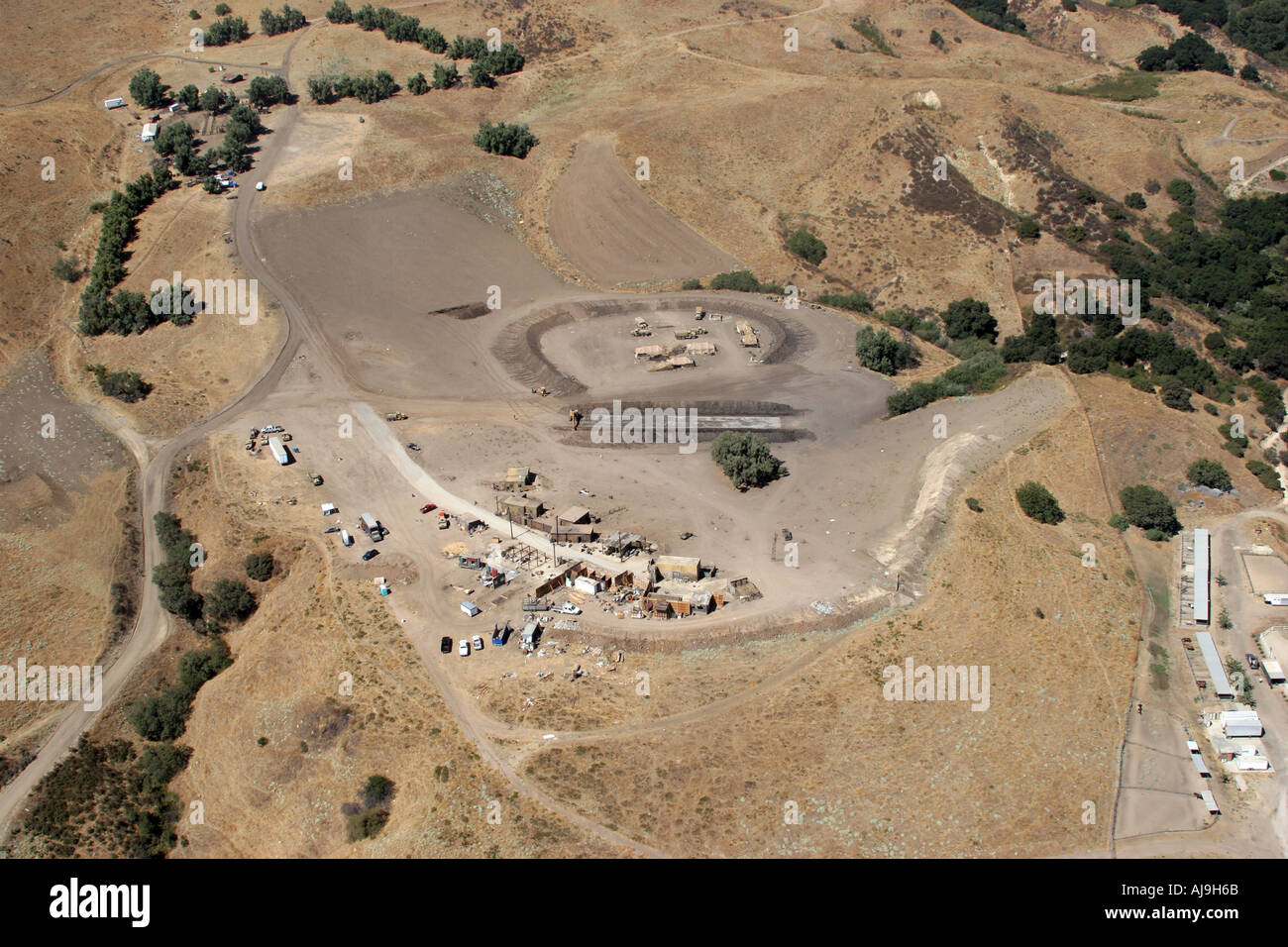 Aerial view of movie set hi-res stock photography and images - Alamy
