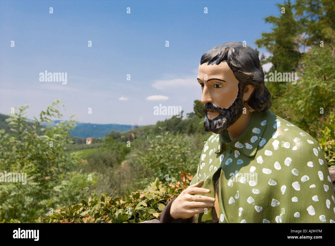 Statue of Joseph Sanctuary of Pancole Tuscany Italy Stock Photo - Alamy