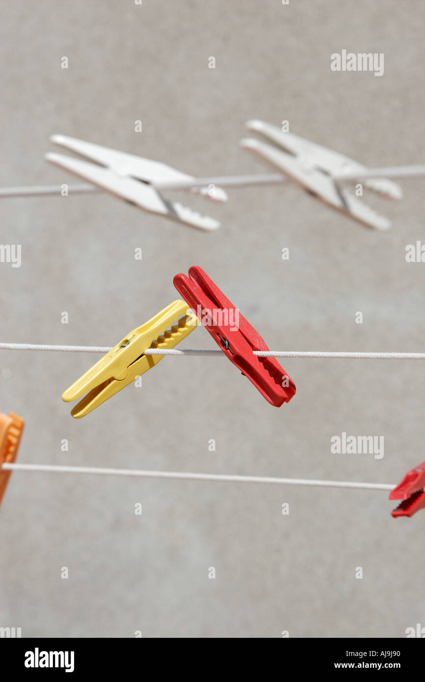 colorful pegs Stock Photo - Alamy