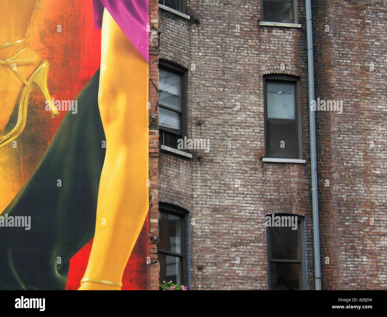 Painted Billboard new york city sign Stock Photo - Alamy