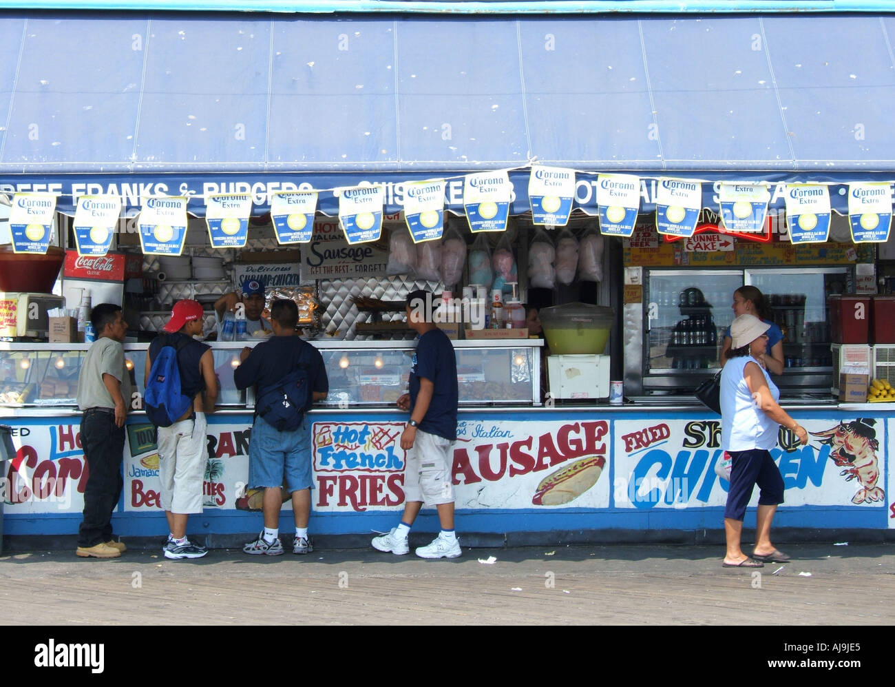 Food stall coney island boardwalk hi-res stock photography and images ...