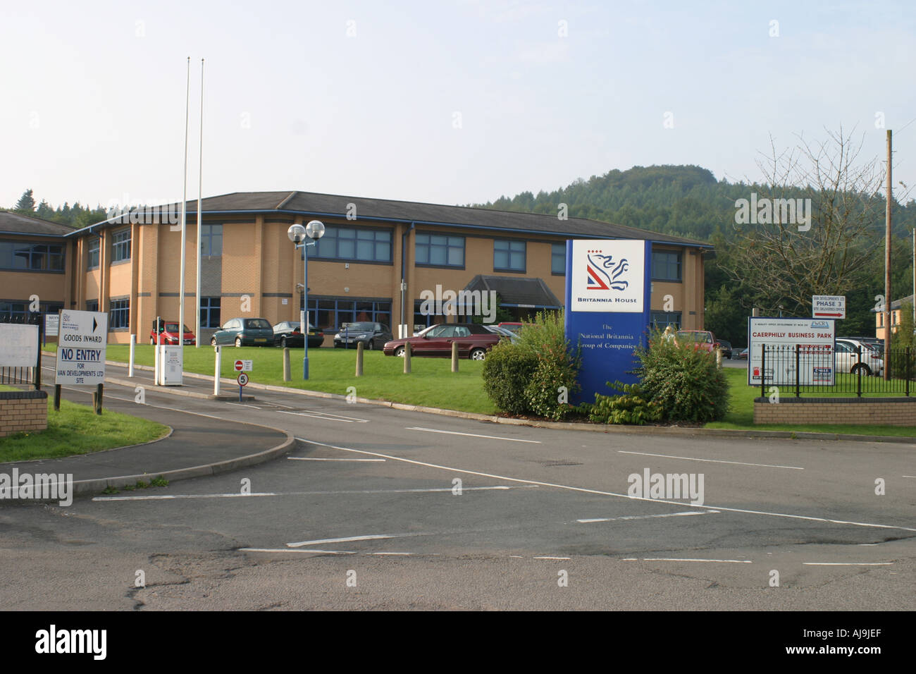 Caerphilly Business Park Van Road South Wales Stock Photo - Alamy