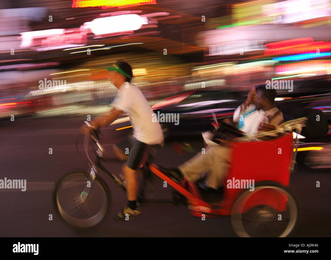 Rickshaw in times square manhattan hi-res stock photography and images ...