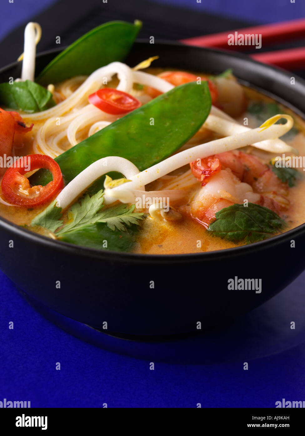 A bowl of Malaysian laksa Stock Photo - Alamy