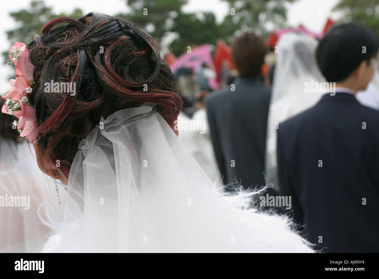 Group wedding in Asia Stock Photo - Alamy