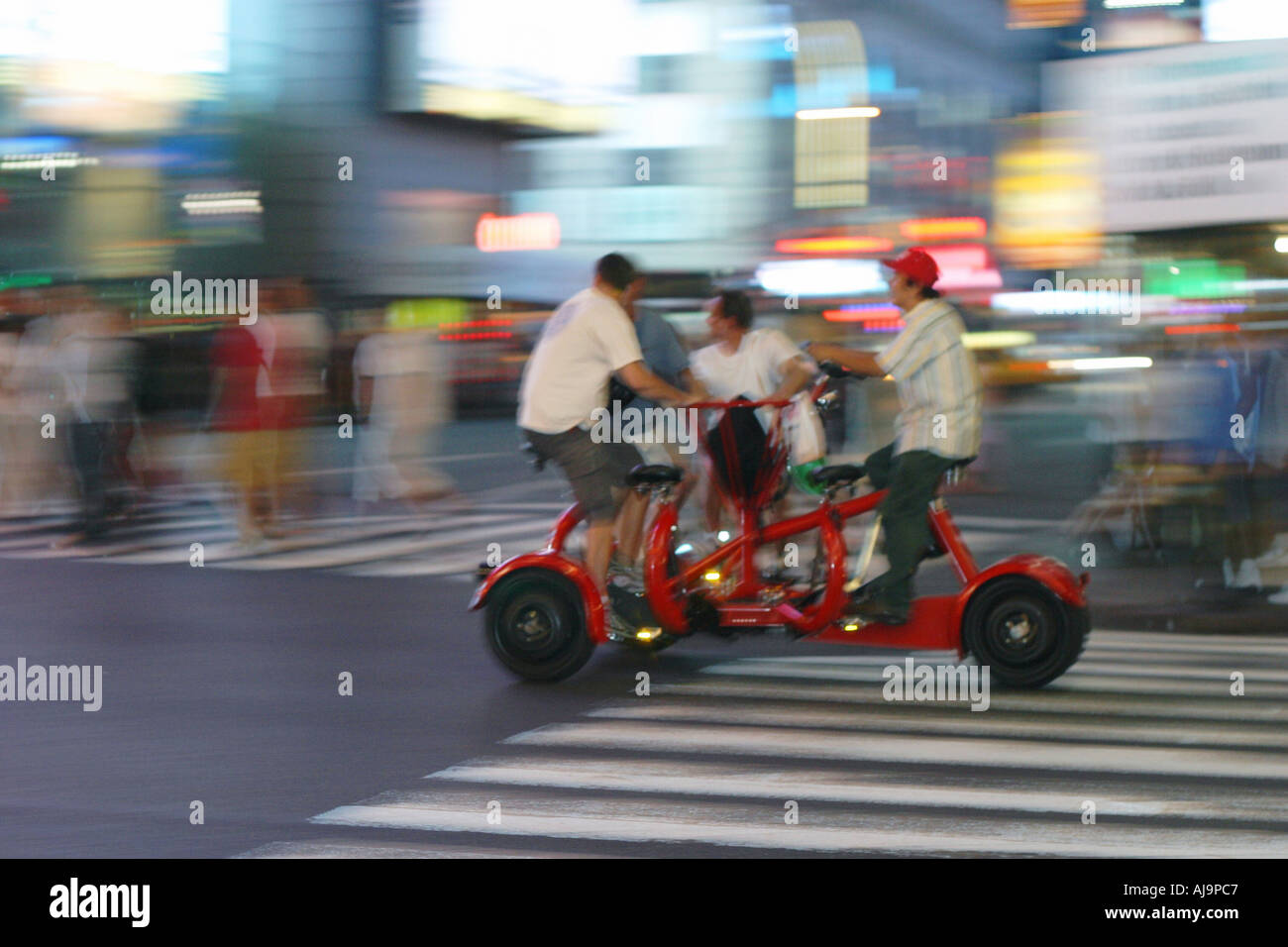 multi bike in times square new york usa Stock Photo - Alamy