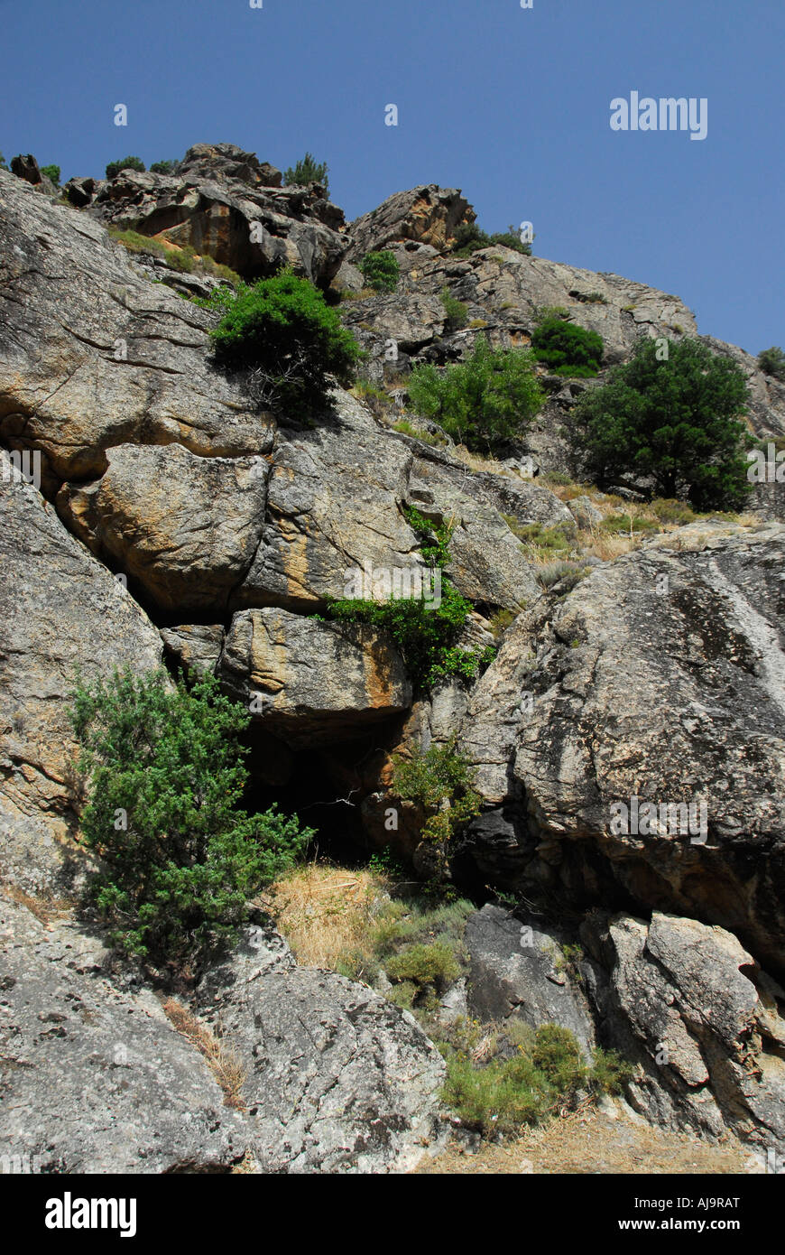 Granite rock formations, Corsica, France, European Union Stock Photo ...