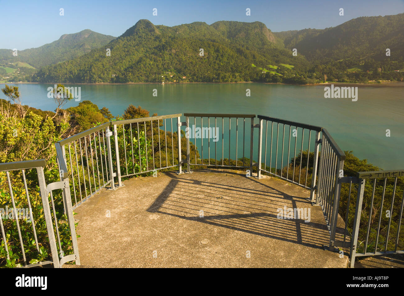 Lookout, Huia Bay, Waitakere Ranges, North Island, New Zealand Stock ...