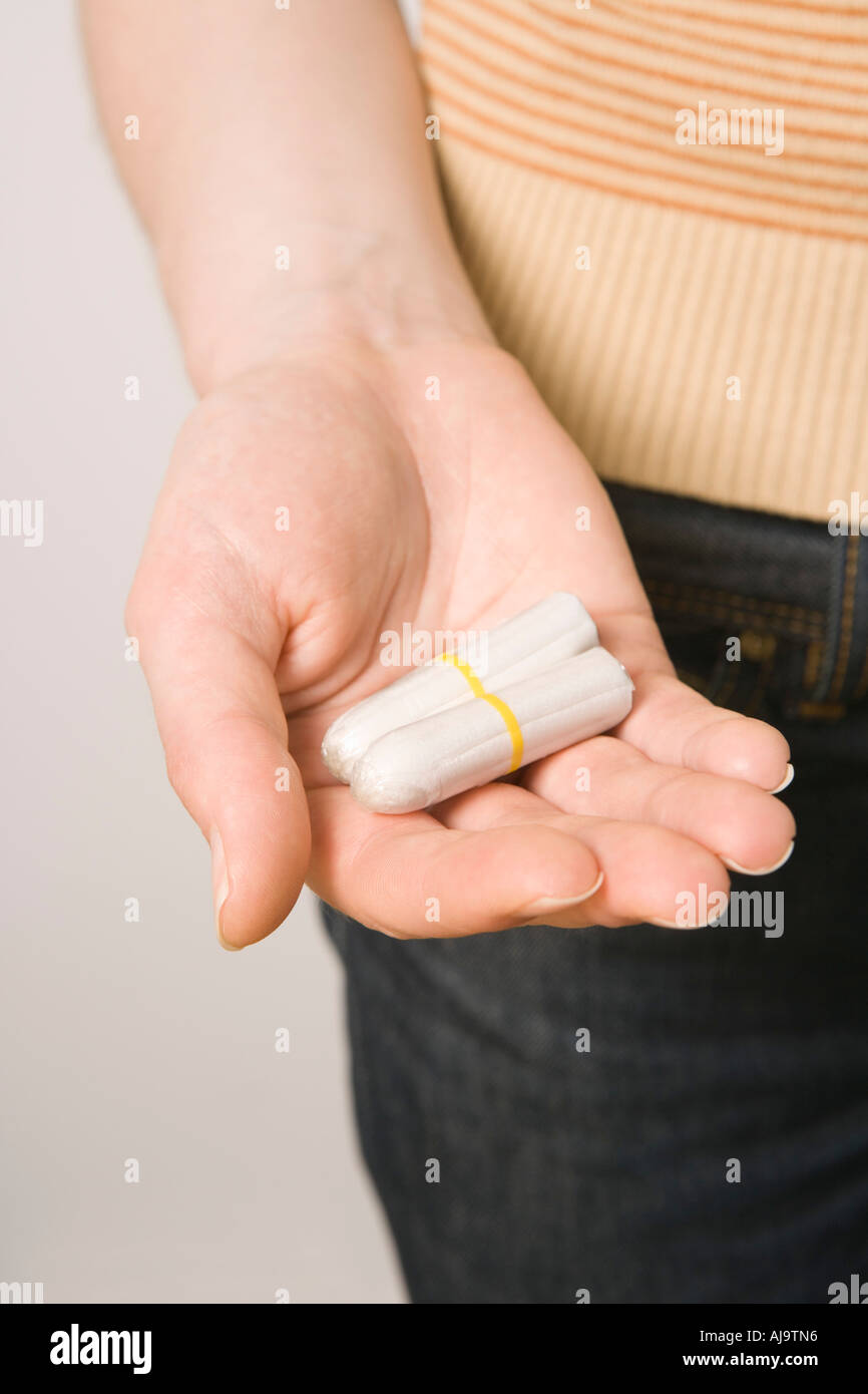 Two tampons hi-res stock photography and images - Alamy