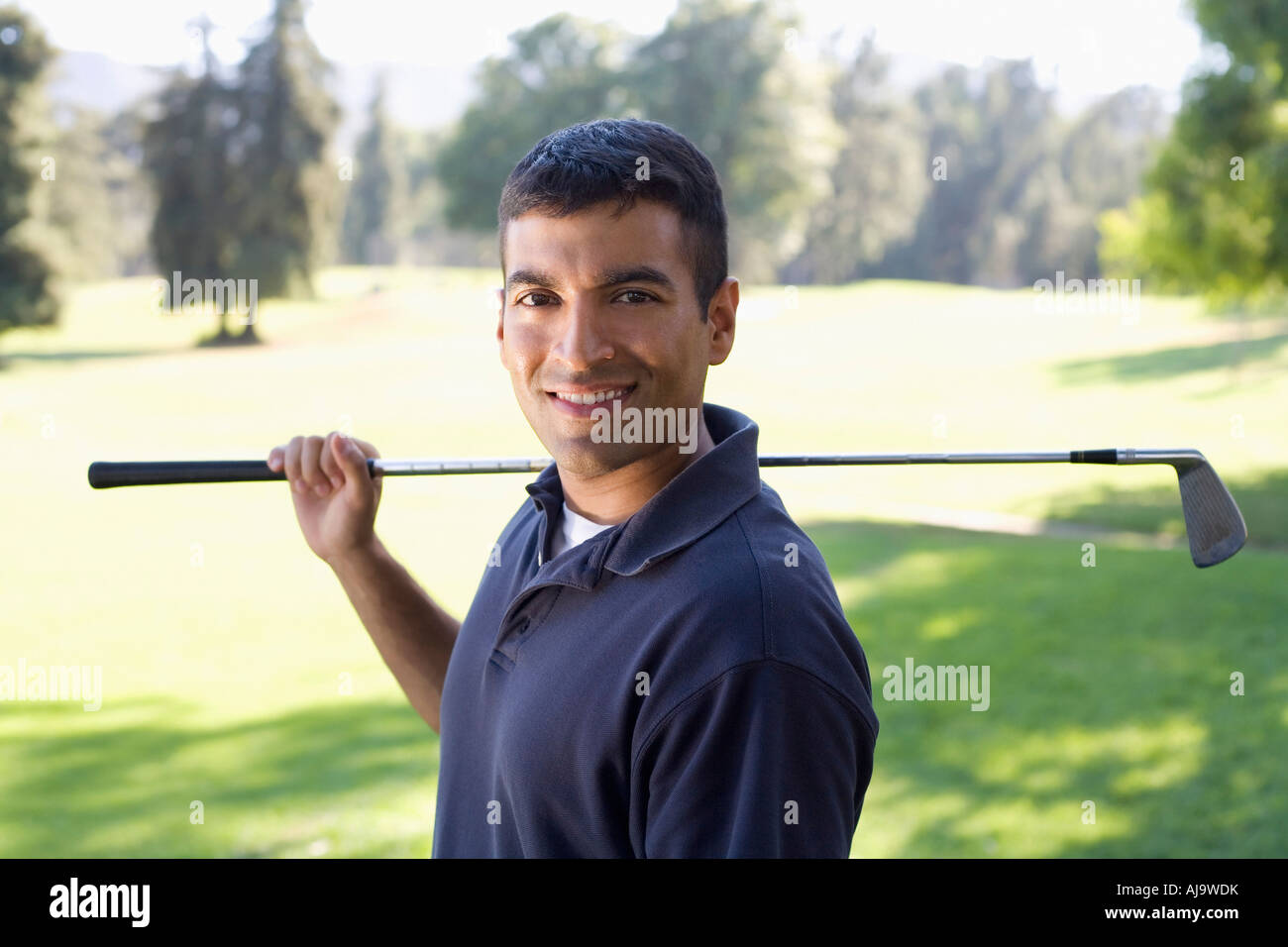 Portrait of Golfer Stock Photo - Alamy