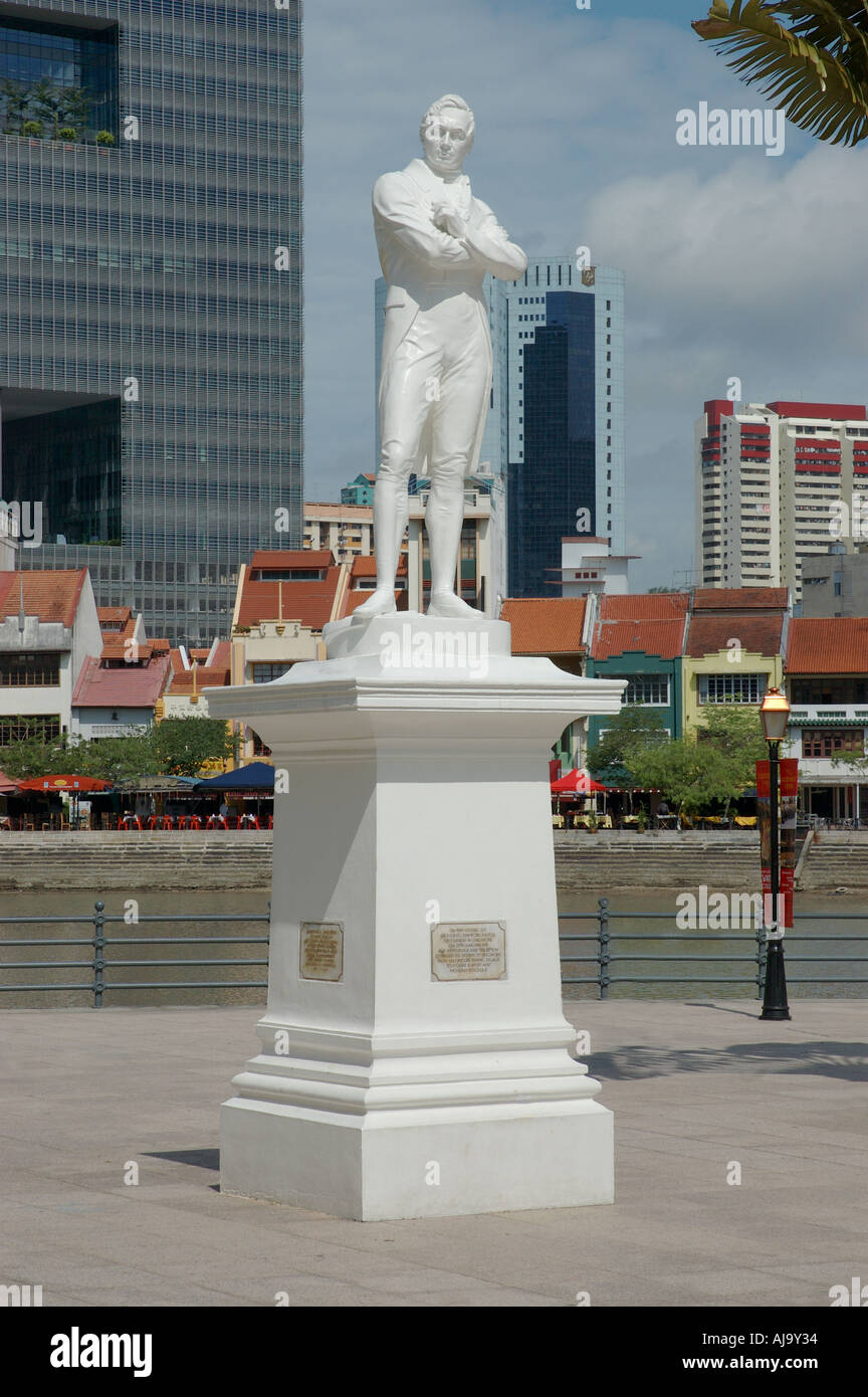Sir Stamford Raffles' Statue Stock Photo - Alamy