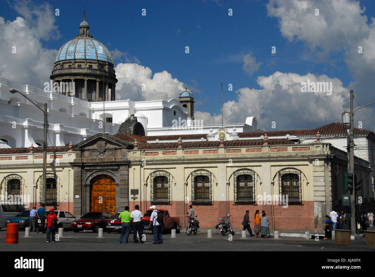 Cathedral in the center of Guatemala City, capital of Guatemala Stock ...