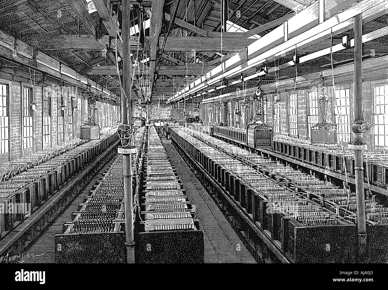 American battery manufacture Black and White Stock Photos & Images - Alamy