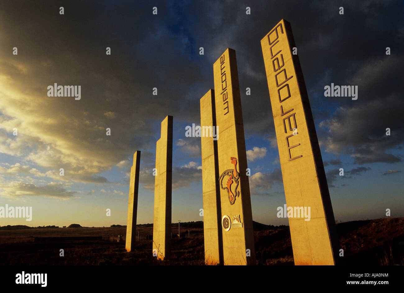 Johannesburg, Gauteng, South Africa, signs, Cradle of humankind ...