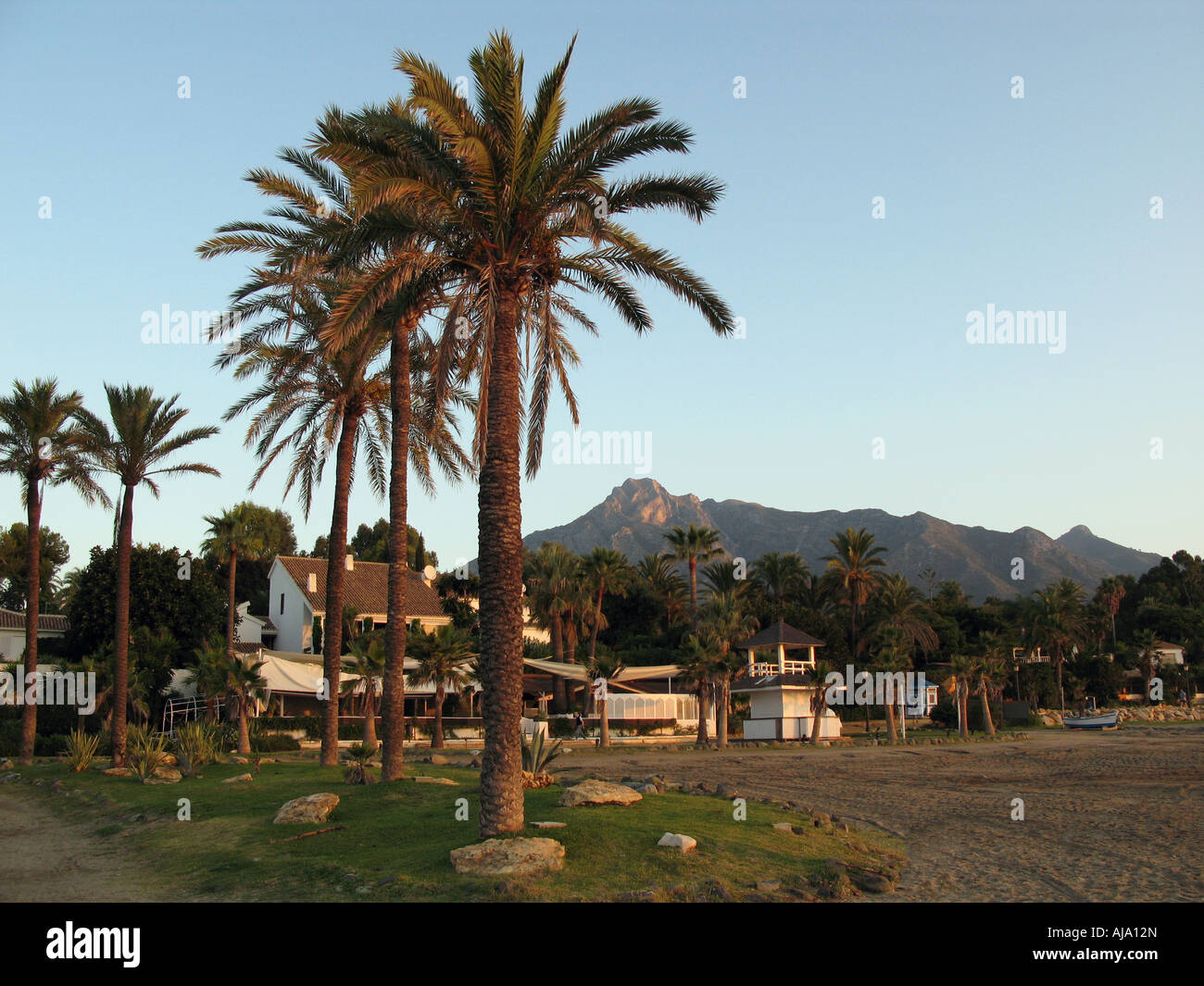 Marbella sea front near Puerto Banus Stock Photo - Alamy