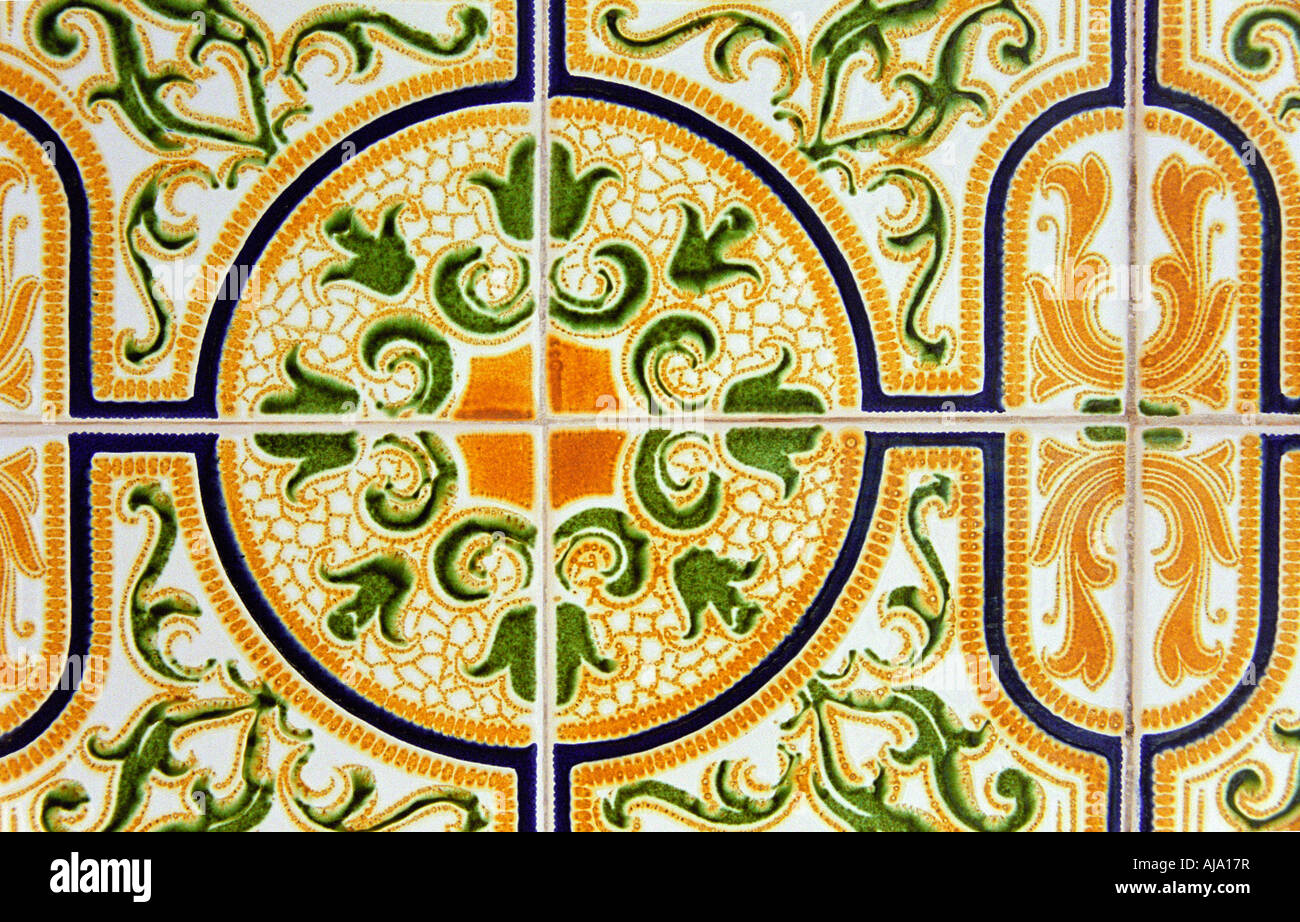 Wall Tiles, Alvor, Algarve, Portugal Stock Photo - Alamy