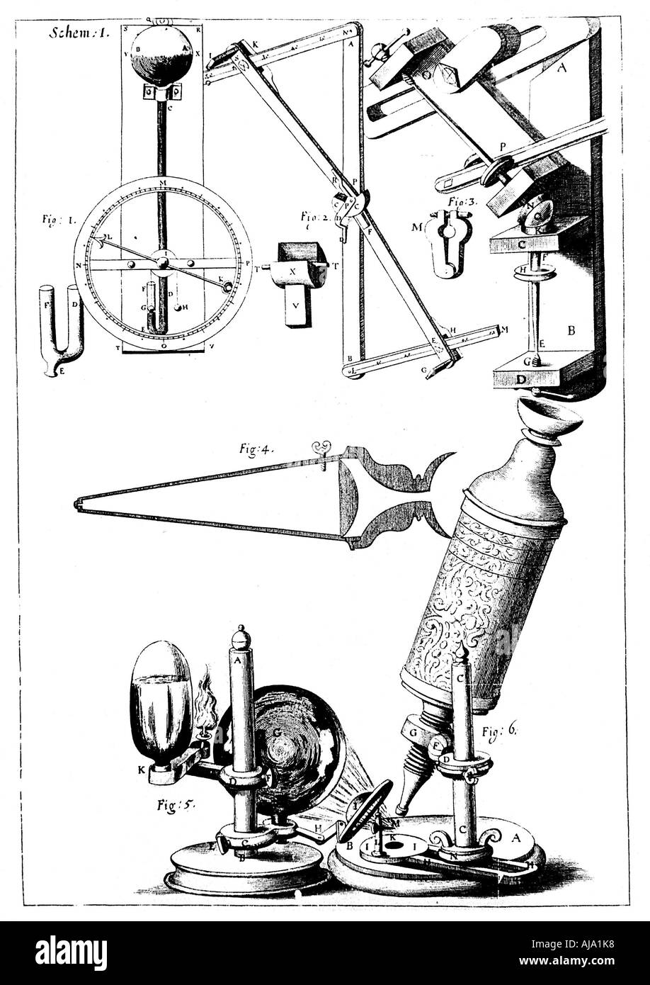Robert hooke engraving Black and White Stock Photos & Images - Alamy