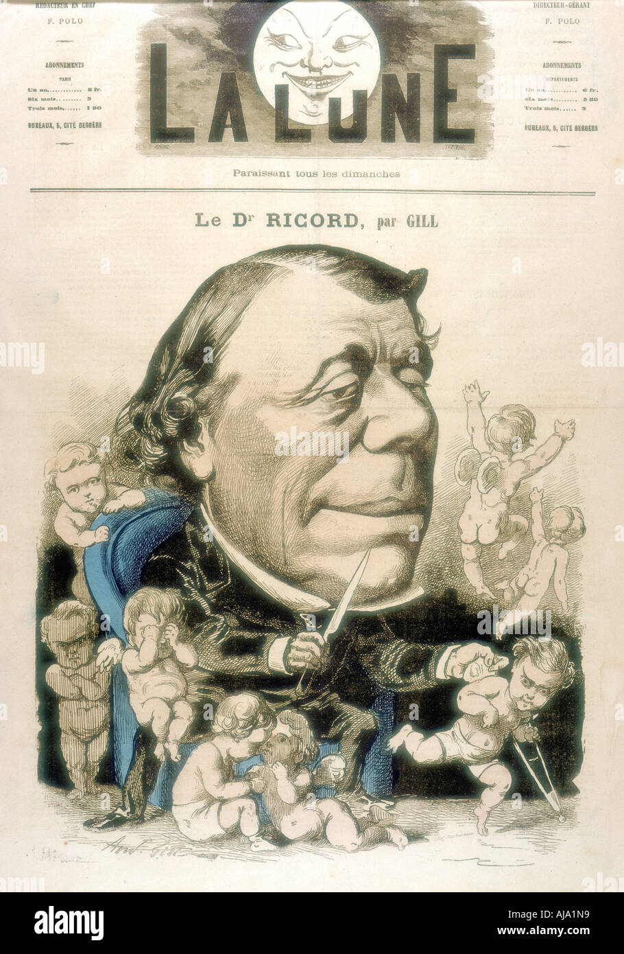Philippe Ricord, French surgeon and venereologist, 1867. Artist: Andre ...