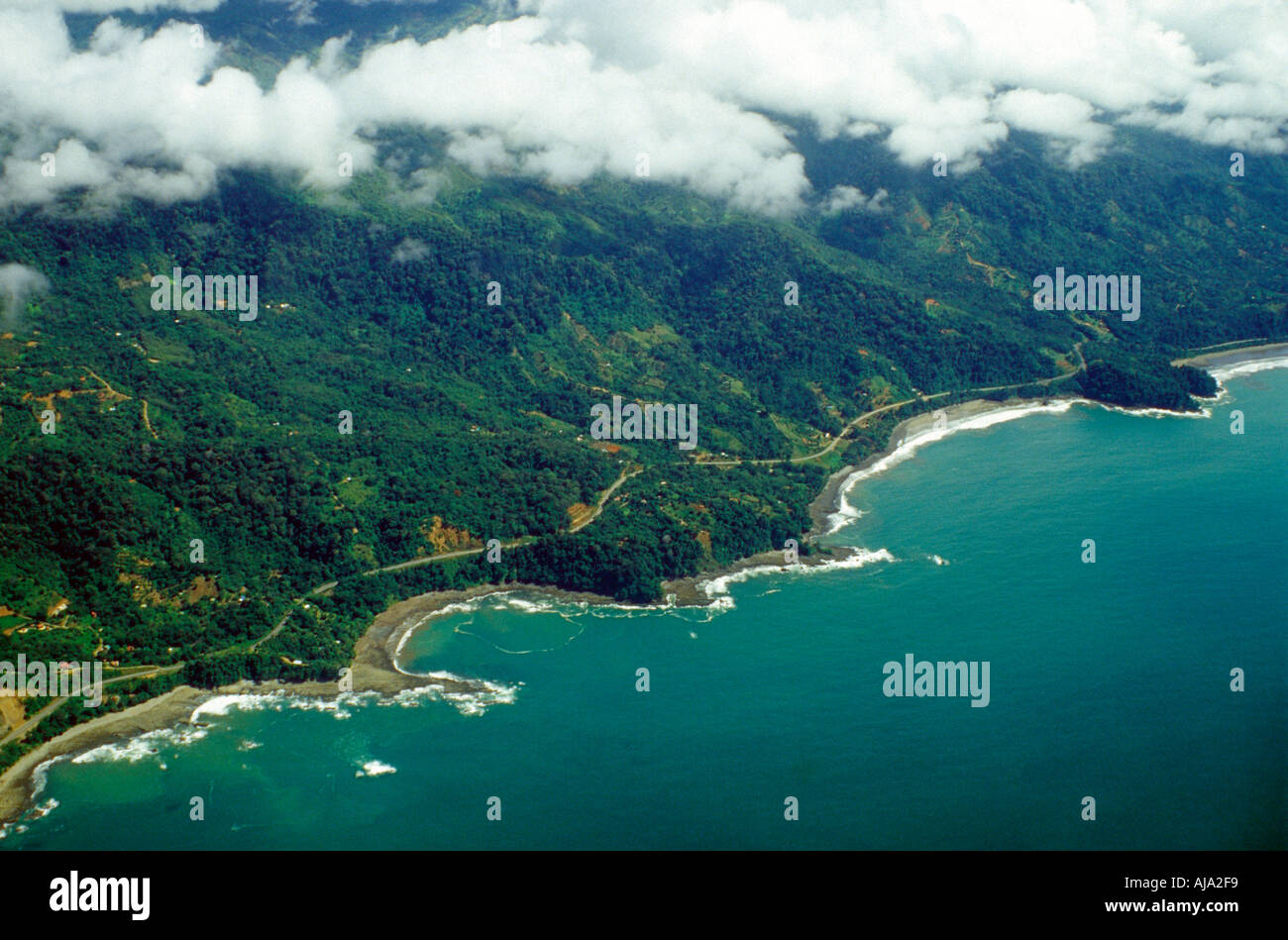 Aerial Images of the Costa Rica Coastline Stock Photo - Alamy