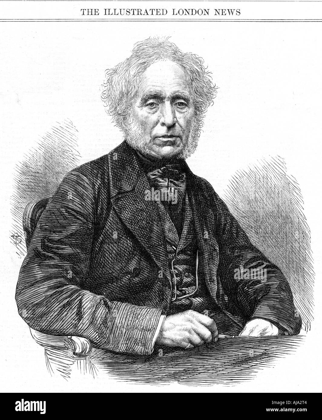 David Brewster, Scottish physicist, 1868. Artist: Unknown Stock Photo ...