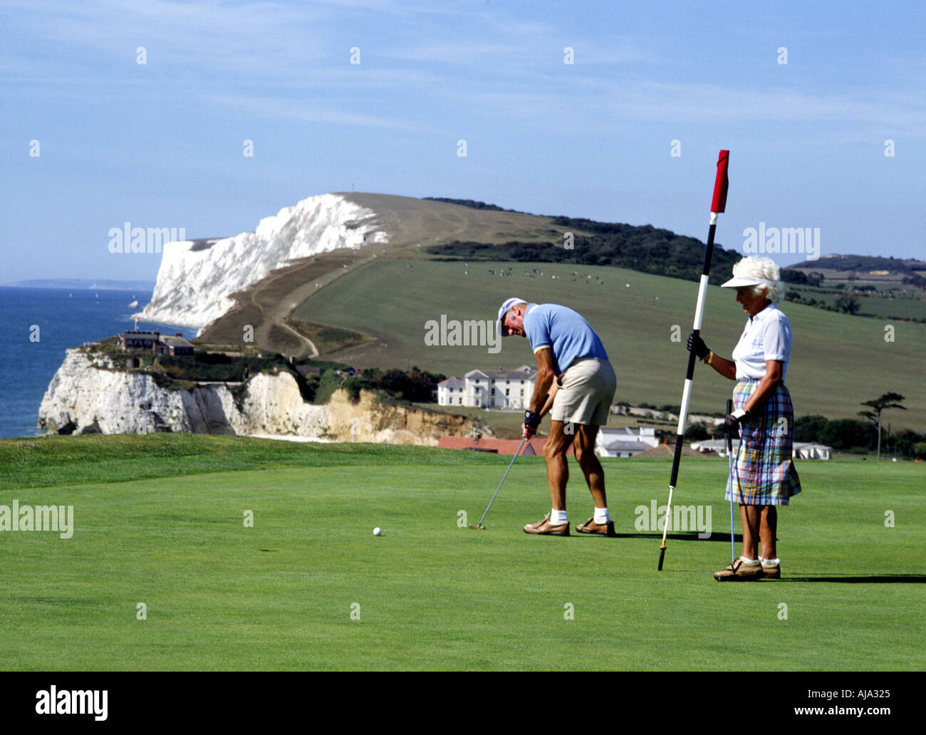 Golfing on The Isle of Wight Southern England UK Stock Photo - Alamy