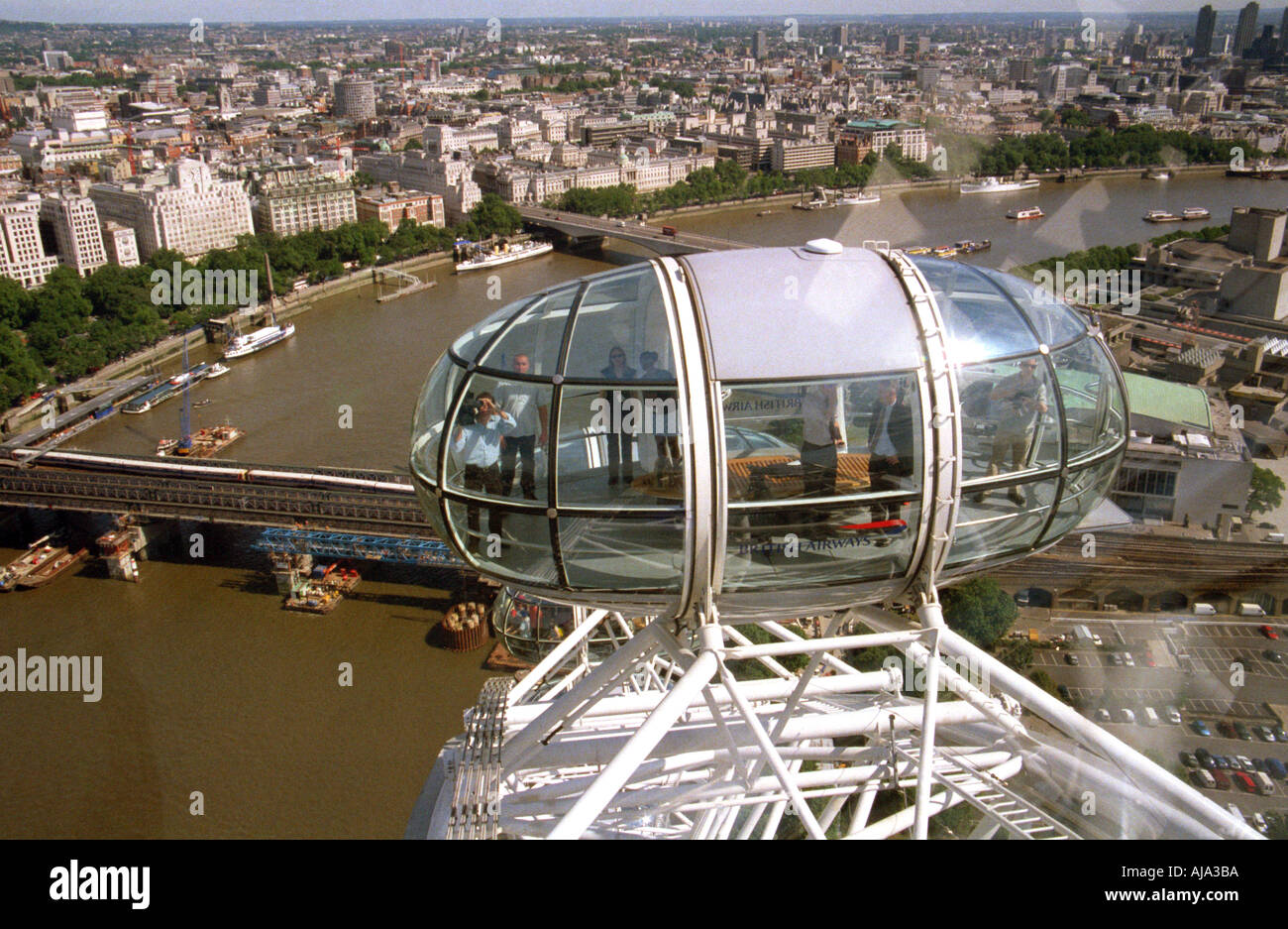 london eye pod westminster london uk 2003 Stock Photo - Alamy