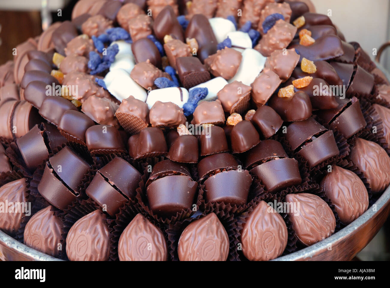 A window display of chocolates in Milan Stock Photo - Alamy