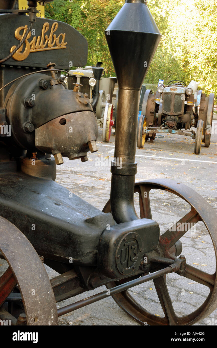 A rare vintage Bubba tractor at a rally in Italy Stock Photo - Alamy