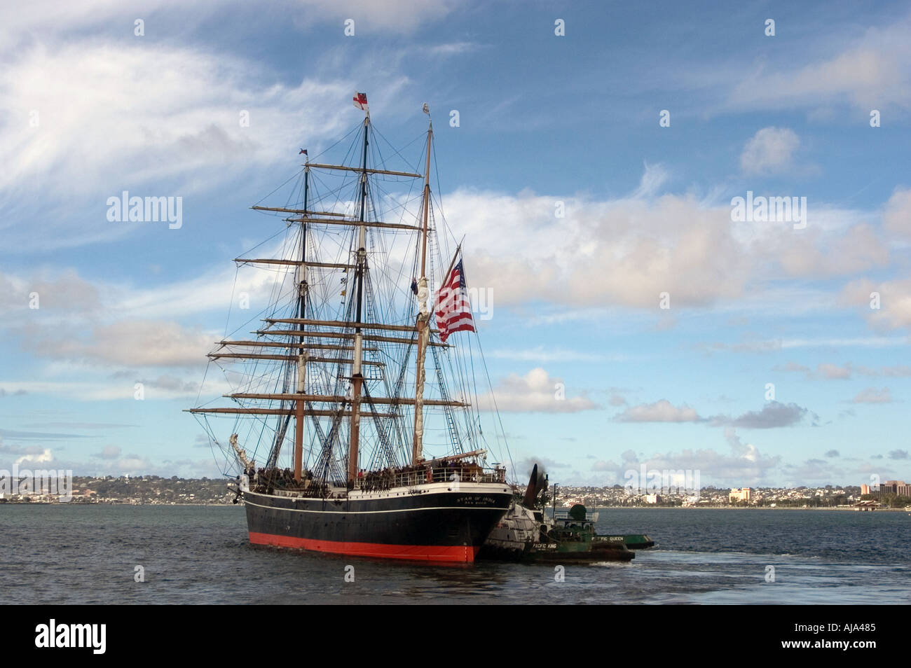 Foss Maritime Tugs Pacific Queen Pacific King Preparing Star of India ...